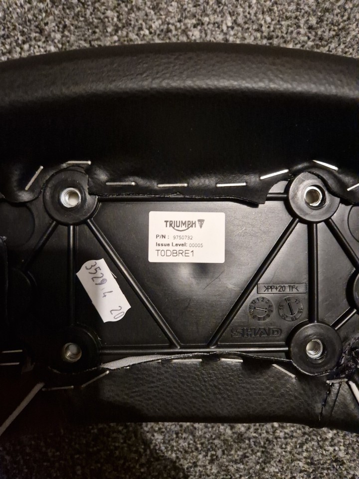 Triumph Speedmaster 1200 Pillion Back Rest Pad | eBay UK