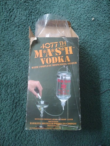 Vintage Mash 4077th I.V. Drip Vodka Dispenser Hawkeye Distillery Co | eBay