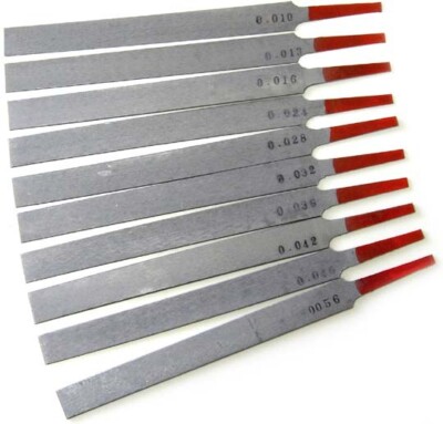 HOSCO TL-NF10 Luthiers Tools Nut Files set of 10 File for Guitar Sring ...