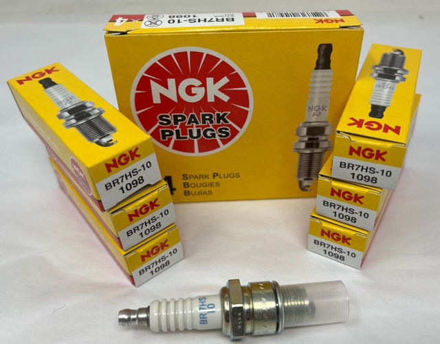 Set of 6 NGK Spark Plugs BR7HS-10 YAMAHA 150 2-Stroke 150TXR Outboard ...