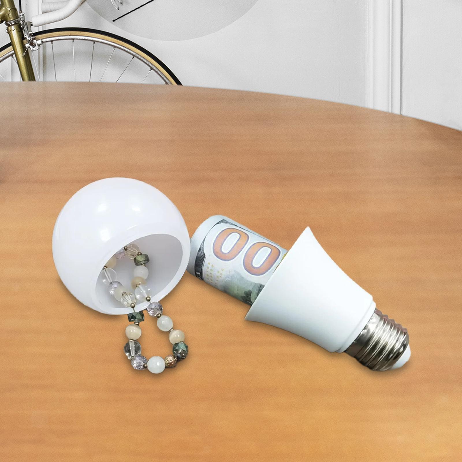 Light Bulb Diversion Hidden Compartment Storage Fake Light Bulb Safe ...
