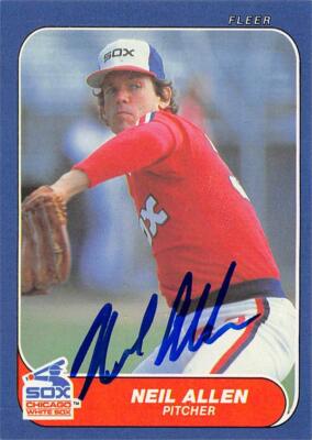 Neil Allen autographed baseball card (Chicago White Sox) 1986 Fleer ...