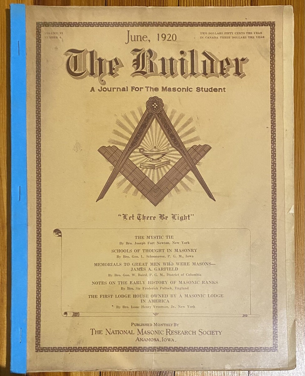 The Builder No. 7. A Journal For The Masonic Student - EDITORIAL