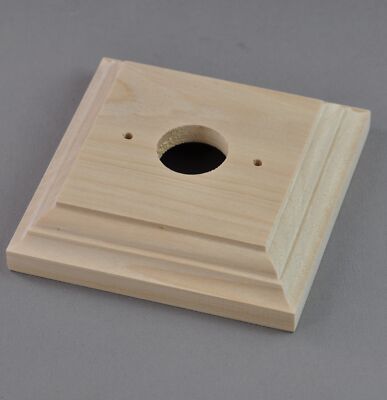 SWITCH MOUNTING BLOCK-SINGLE SQUARE-RAW PINE-FEDERATION VICTORIAN ...