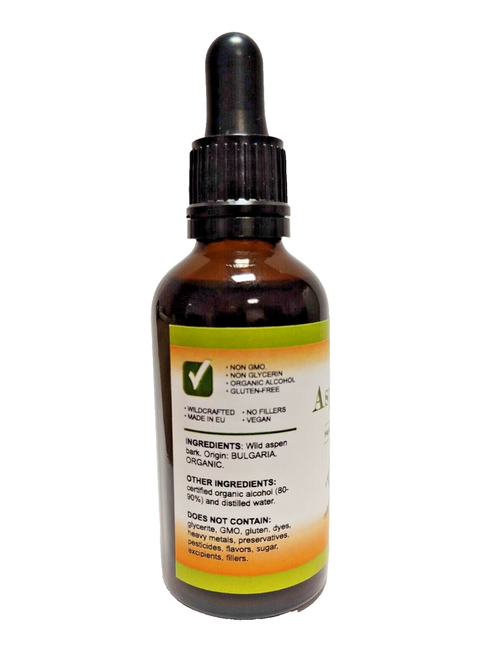 Aspen bark, Herbal Extract 50ml. ( Populus tremula ) ORGANIC | eBay