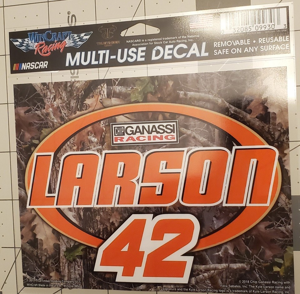 Kyle Larson #42 CGR 2017 Nascar Monster Energy Cup Series Camo Decal | eBay