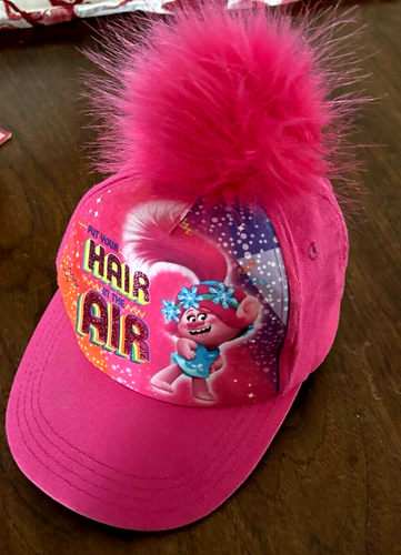 Dream Works TROLLS Put Your HAIR In The Air PINK Girls HAT Cotton ...