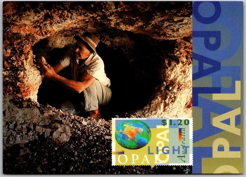 Postcard: Light Opal - White Cliffs Opal Fields, New South Wales ...