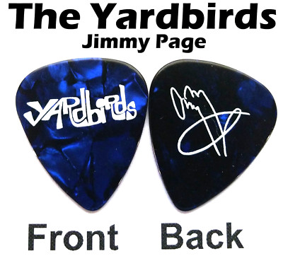 1 The Yardbirds Jimmy Page (Led Zeppelin) novelty signature guitar pick ...