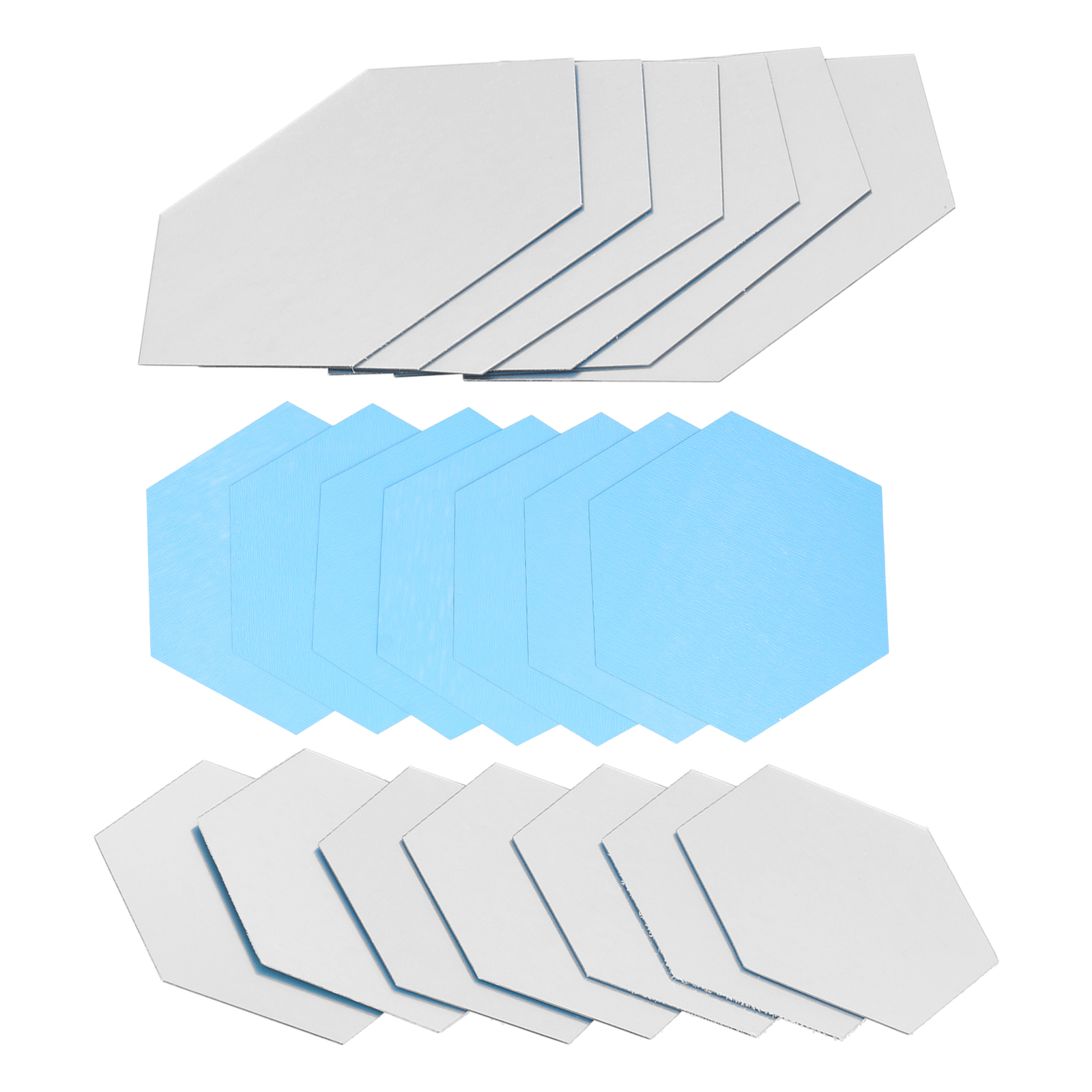 Mirror Wall Stickers Removable Hex Decals Home Living Room Bedroom HG ...