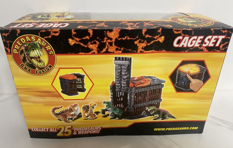 predasaurs dna fusion cage set with predators and trading card Turn on ...