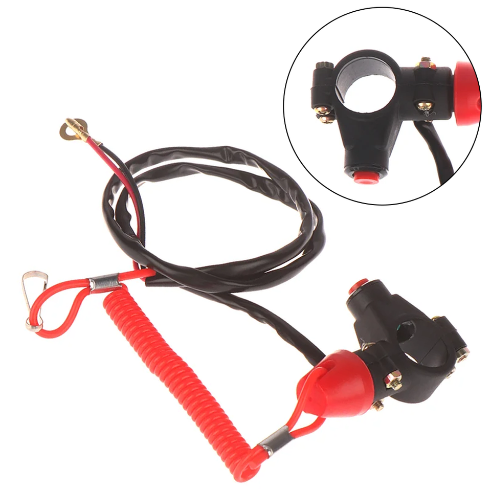 Push Button Kill Switch Lanyard Grounds Circuit On Pull Flexible ...
