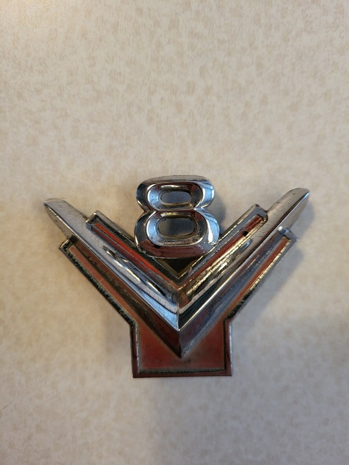 Vtg 1954/56 Ford V8 Fender Emblems | eBay