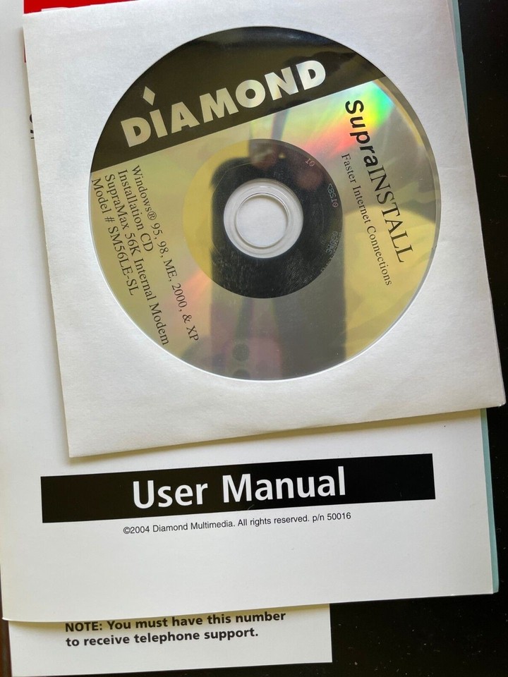 Diamond SupraMax LE 56K PCI Fax Modem Card V.92 SKU 90500031 ...