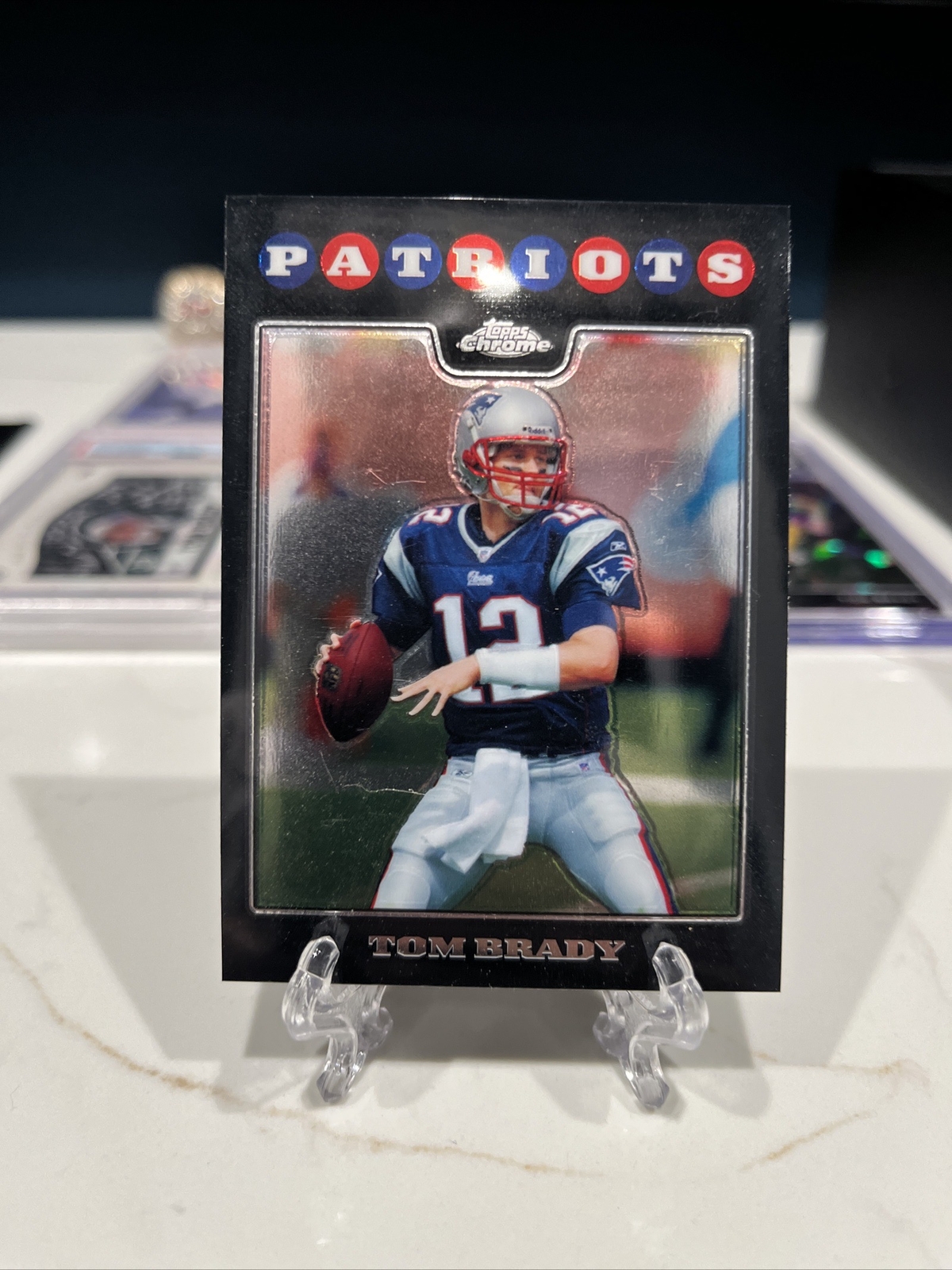 2008 Topps Chrome #TC3 Tom Brady MVP INVEST GOAT HOF MVP TB12 PATRIOTS ...