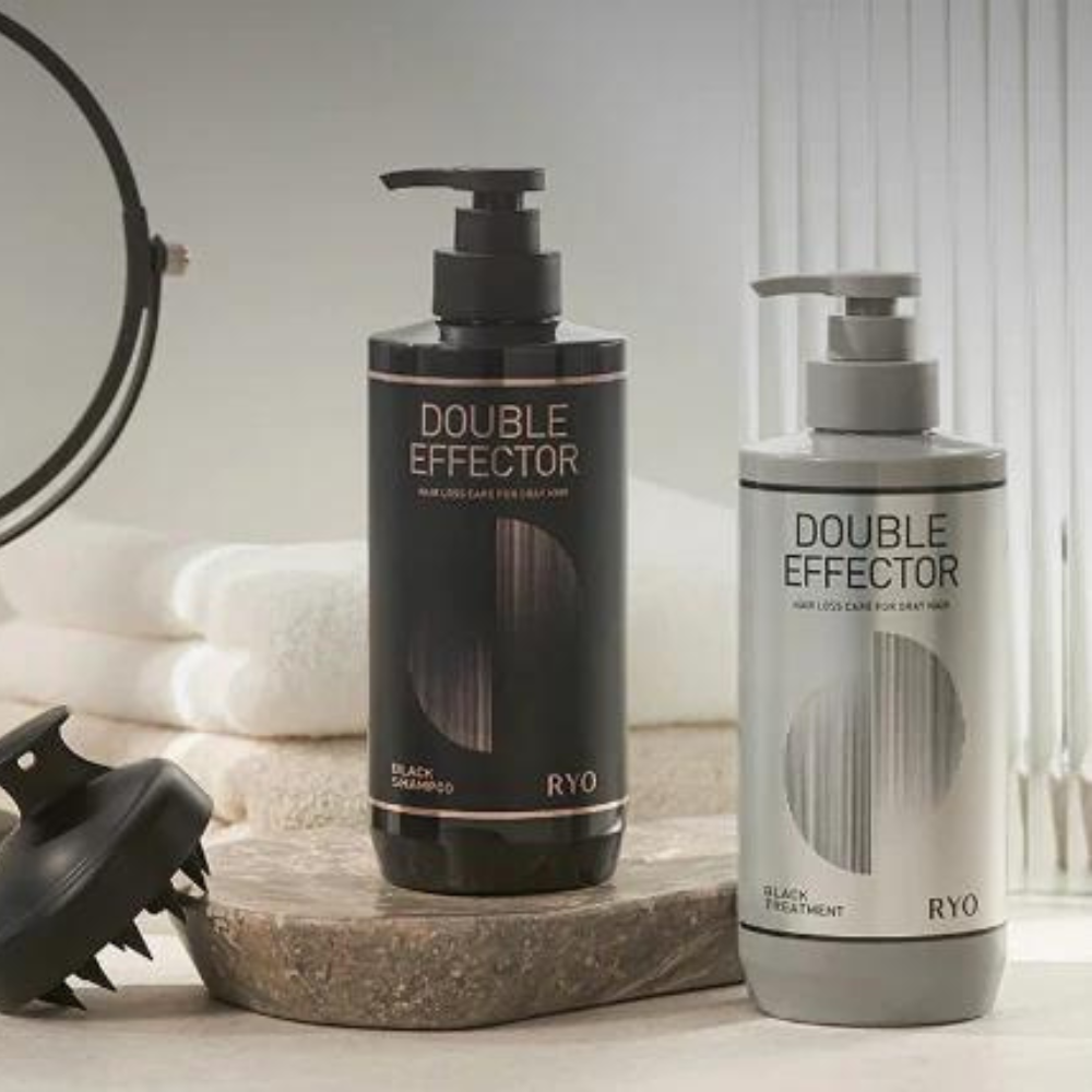 RYO Double Effector Black Set of Shampoo (321ml) + Treatment (110ml ...
