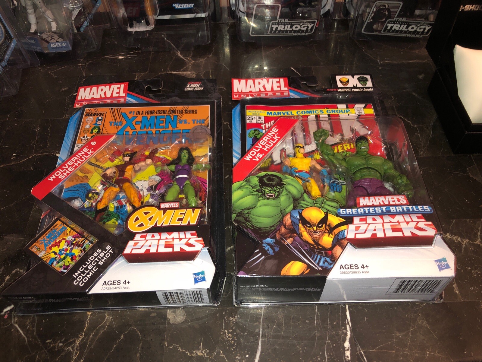 Marvel Universe WOLVERINE vs HULK Comic Pack & She Hulk TRU Exclusive ...