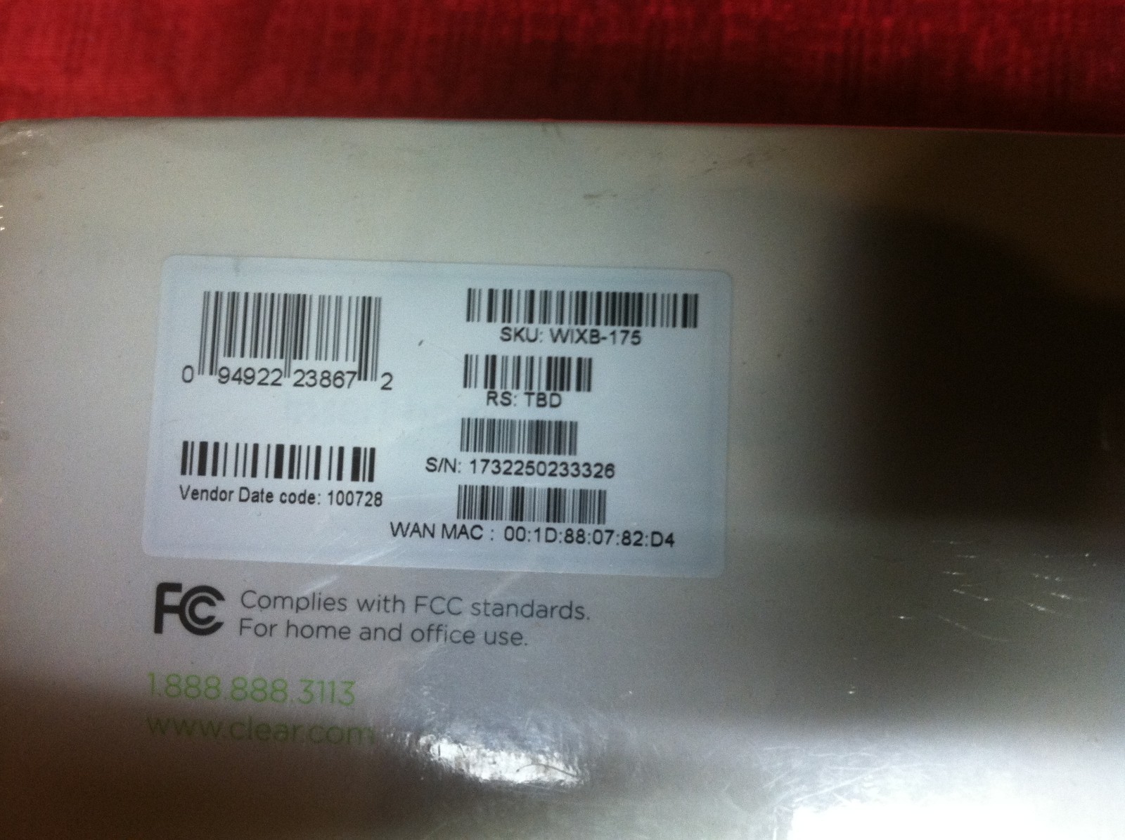 Clear+G+Series+4g+Wireless+High+Speed+Internet+Modem+WIXB175+- for sale ...