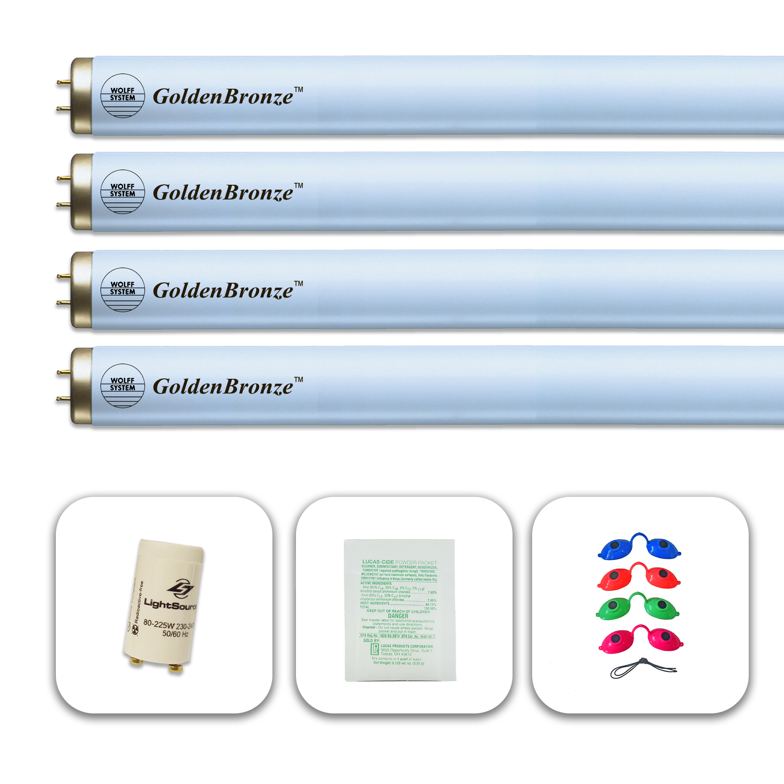 Tanning Bed Lamps Package Wolff Goldenbronze F71 100/120 Watt - 24 Pack ...