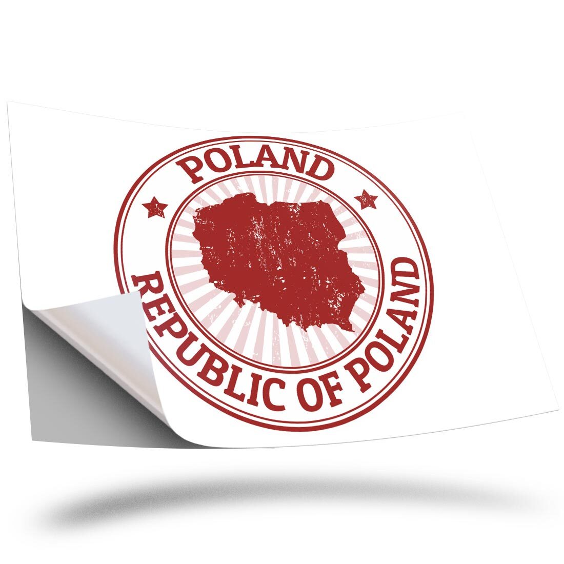 1 x Vinyl Sticker A2 - Republic Of Poland Polish Map Travel #5489 | eBay