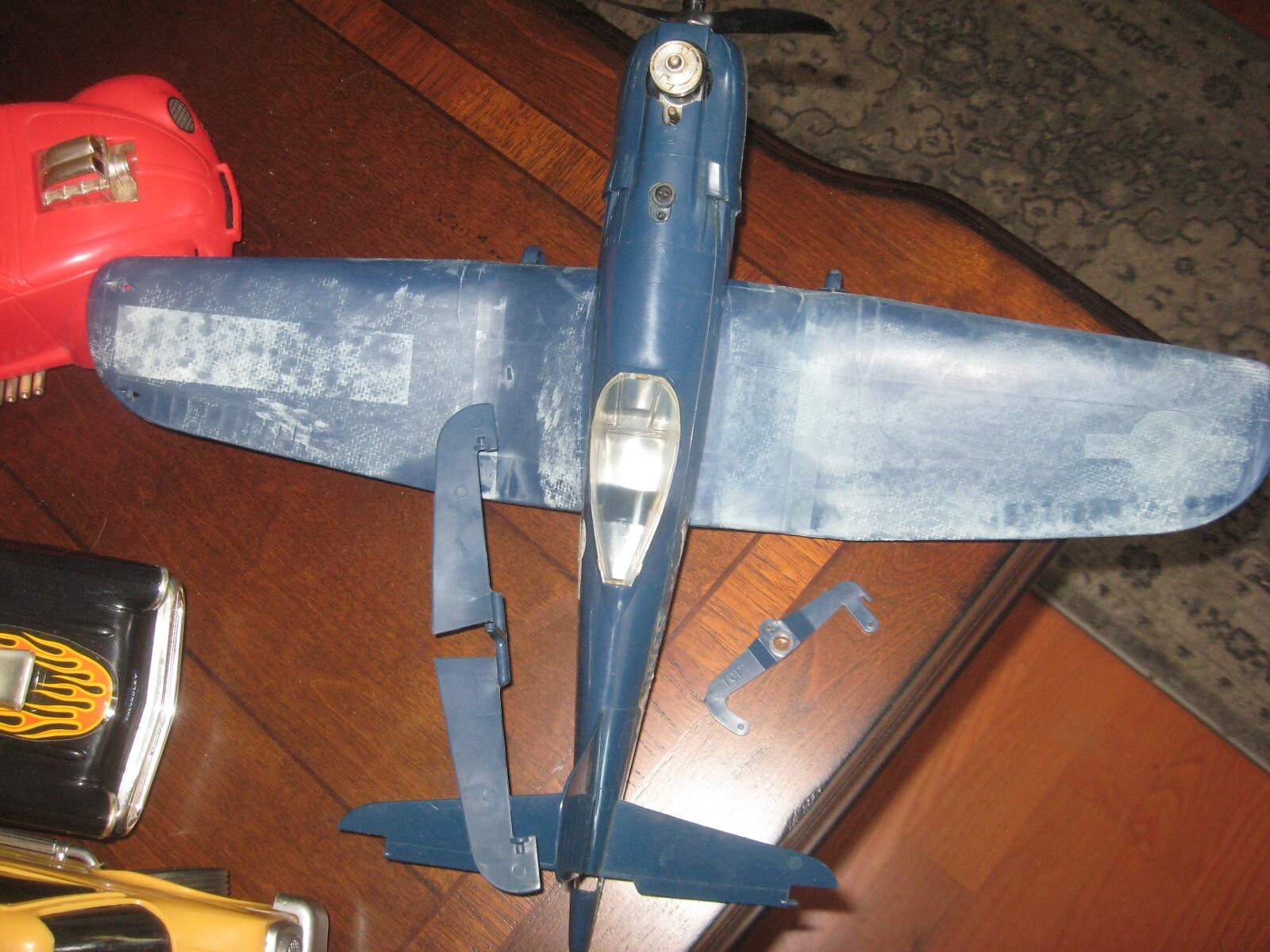 Vintage Cox Corsair F2G-1 Gas Powered Control Line Airplane For Parts ...