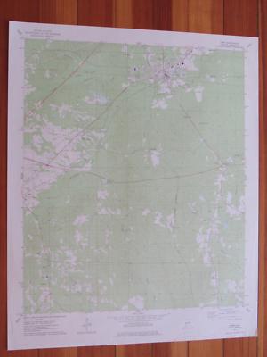 York Alabama 1978 Original Vintage USGS Topo Map | eBay