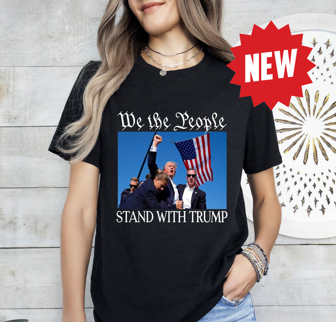 Trump Assassination Attempt I Stand With Trump T-Shir… - Gem