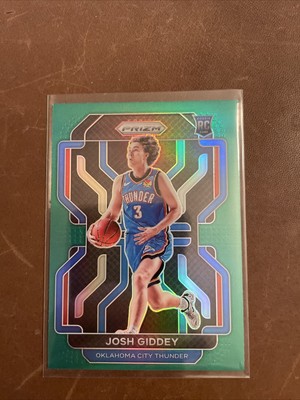 2021-22 Josh Giddy Green Refractor Rookie NBA Prizm Rookie OKC Thunder ...