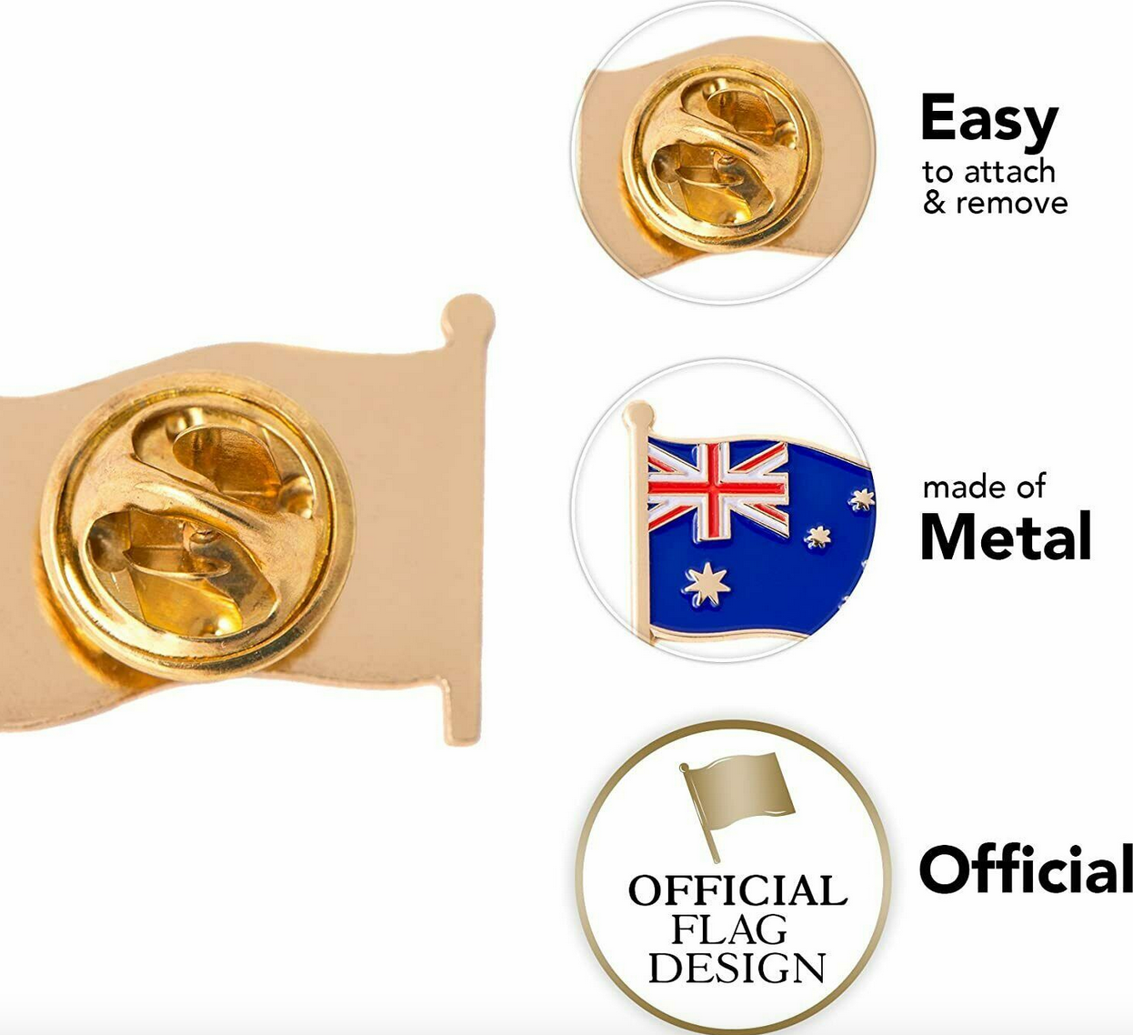 Australia Day Flag Tie Pin Badge Brooch Lapel Aussie Flag | eBay