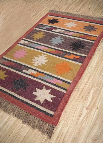 navajo Natural Hand woven Wool Jute carpet Kilim Traditional turkish ...