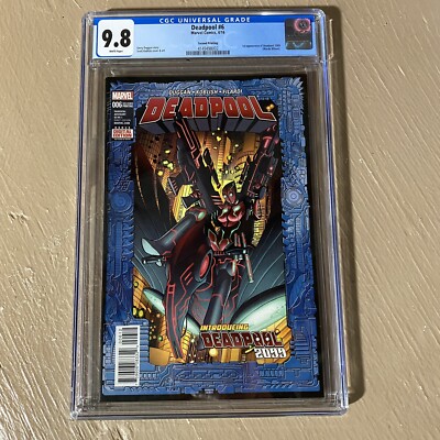 DEADPOOL #6 2nd Print CGC 9.8 Marvel Comics 2016 Warda Wilson 2099 Low ...