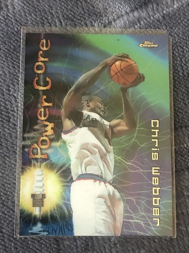 CHRIS WEBBER 1997-98 Topps Season’s Best Power Core Insert Card #19 SP ...