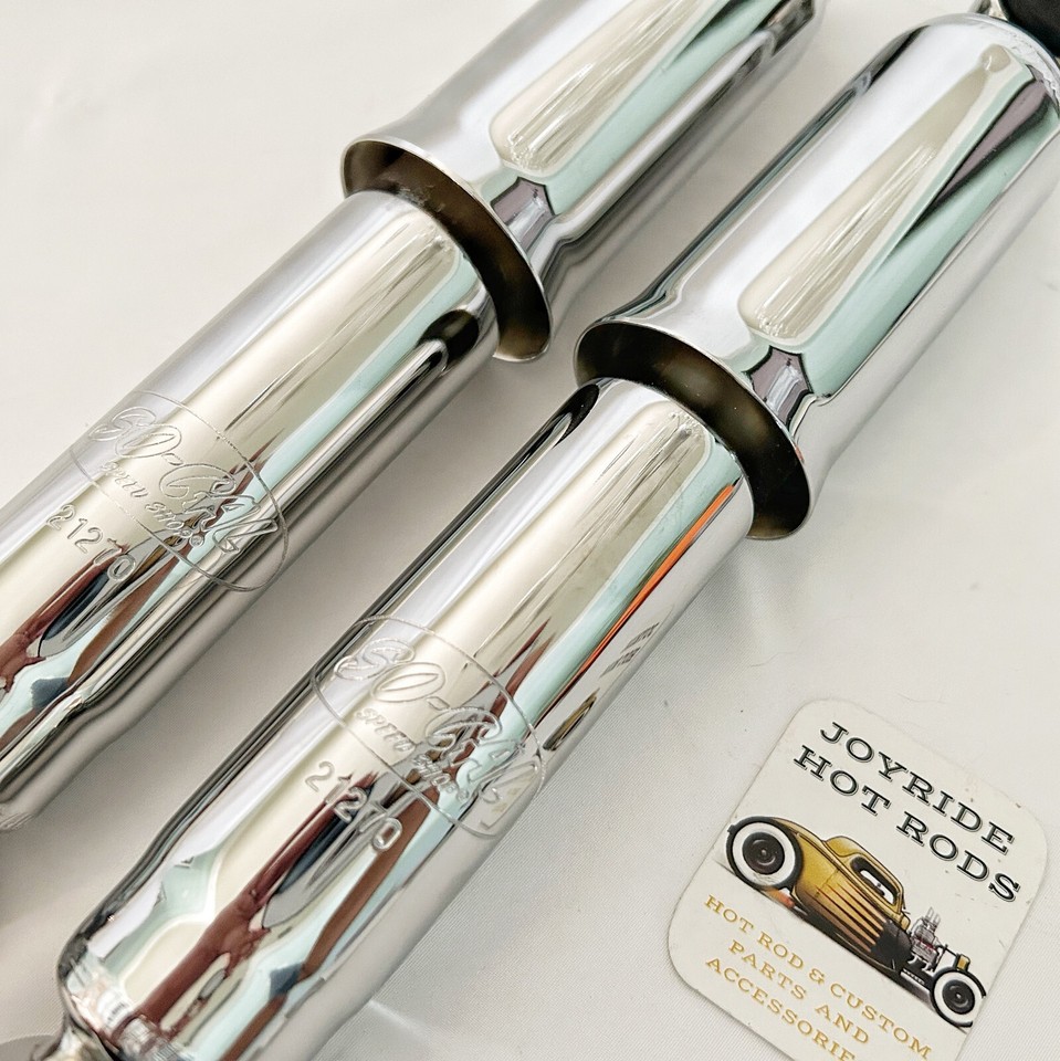 Hot Rod Gas Shocks with Dust Covers- "Shorties" - (8" - 11") - Chrome ...
