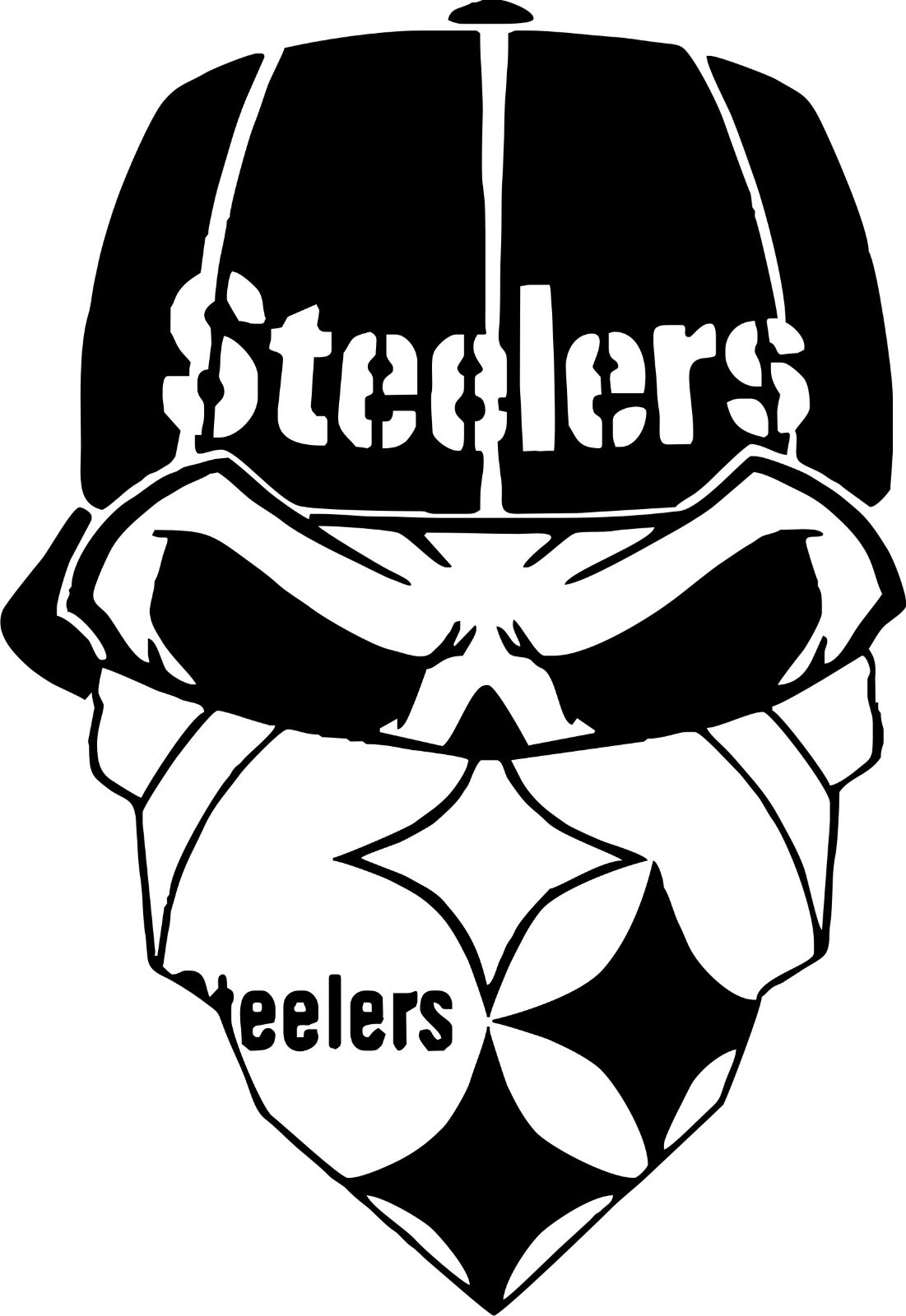 Steelers Logo Black And White Vector