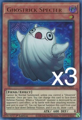 3X Yugioh Ghostrick Specter GFP2-EN065 Ultra Rare 1st Edition NM | eBay