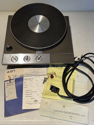 Garrard 401 Turntable - One Owner w/Original Receipt - Raised logo ...