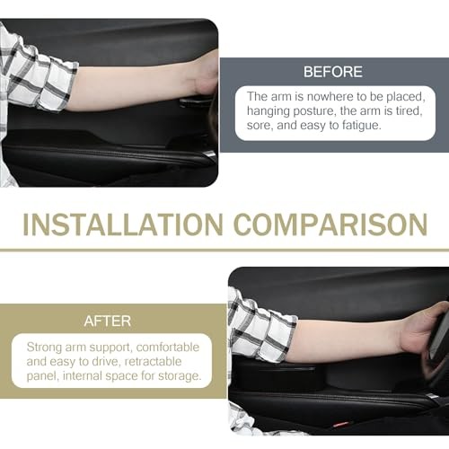 Door Elbow Support Rest Pillow, Car Armrest Booster Cushion, 1 PC Light ...
