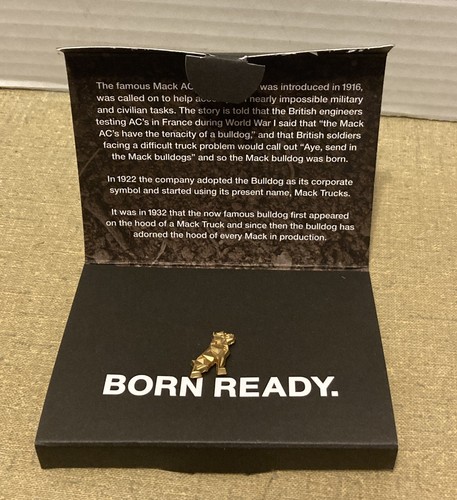 Vintage Mack Truck Bulldog Hat Lapel Pin Born Ready | eBay