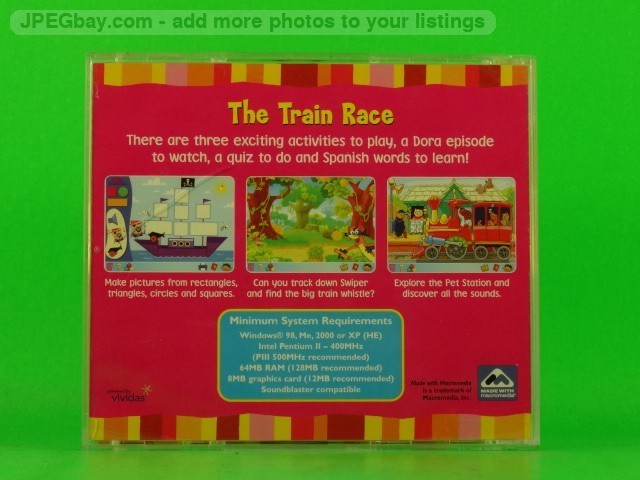 DORA THE EXPLORER CLICK AND CREATE 3 THE TRAIN RACE (T5) COMPUTER ...