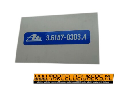 Mercedes Sticker Decal ATE ate-3.6157-0303.4 Brake Servo W123 W107 W2 ...