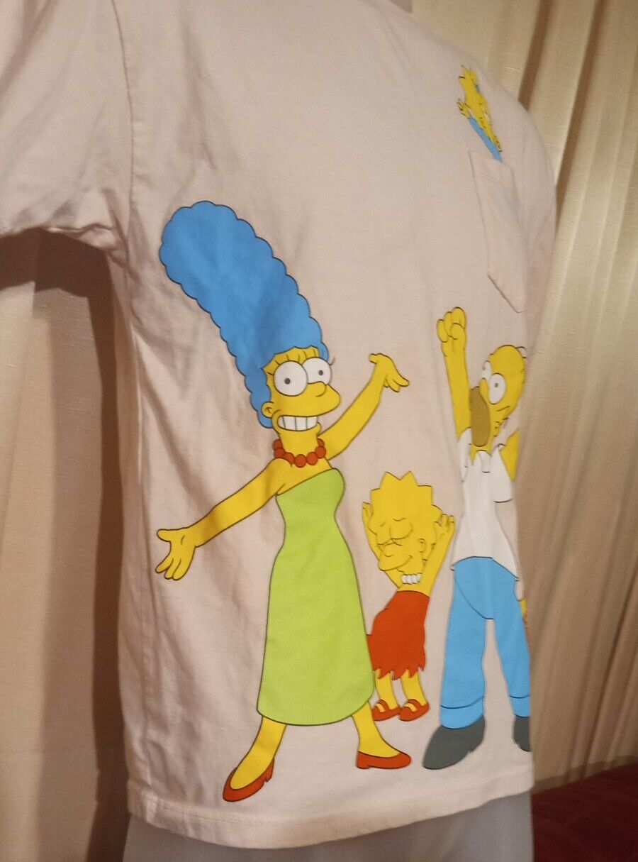 The Simpsons Family T-shirt XS Maggie in pocket Homer Lisa Bart Marge ...