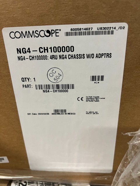 COMMSCOPE NG4-CH100000 24 Access Trays Universal CHASSIS (NEW) for sale ...