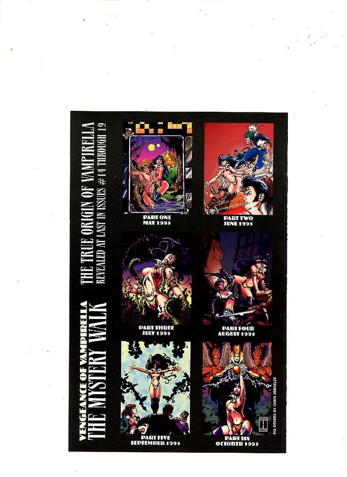 1995 Harris & Wizard, " Vengeance of Vampirella: Mystery Walk " Ashcan ...
