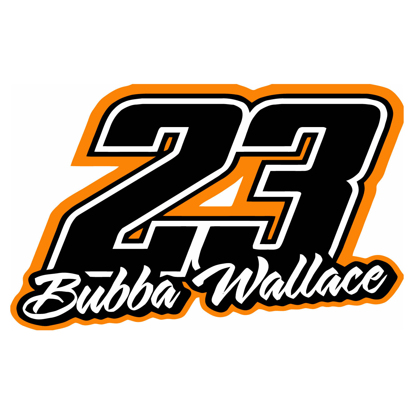 NASCAR #23 Bubba Wallace Decal ~ Vinyl Car Wall Sticker D2 | eBay