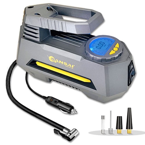 Sansai 120W Air Pump Compressor Portable Digital Car Socket Tyre/Bike ...