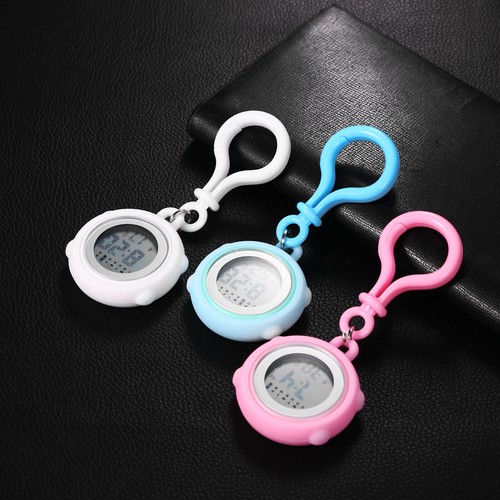 Clip on Silicone Digital Carabiner Watch Fob Keychain Quartz Nurse ...