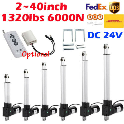 DC 24V 6000N Heavy Duty Linear Actuator Long Stroke 50MM 600MM 900MM ...
