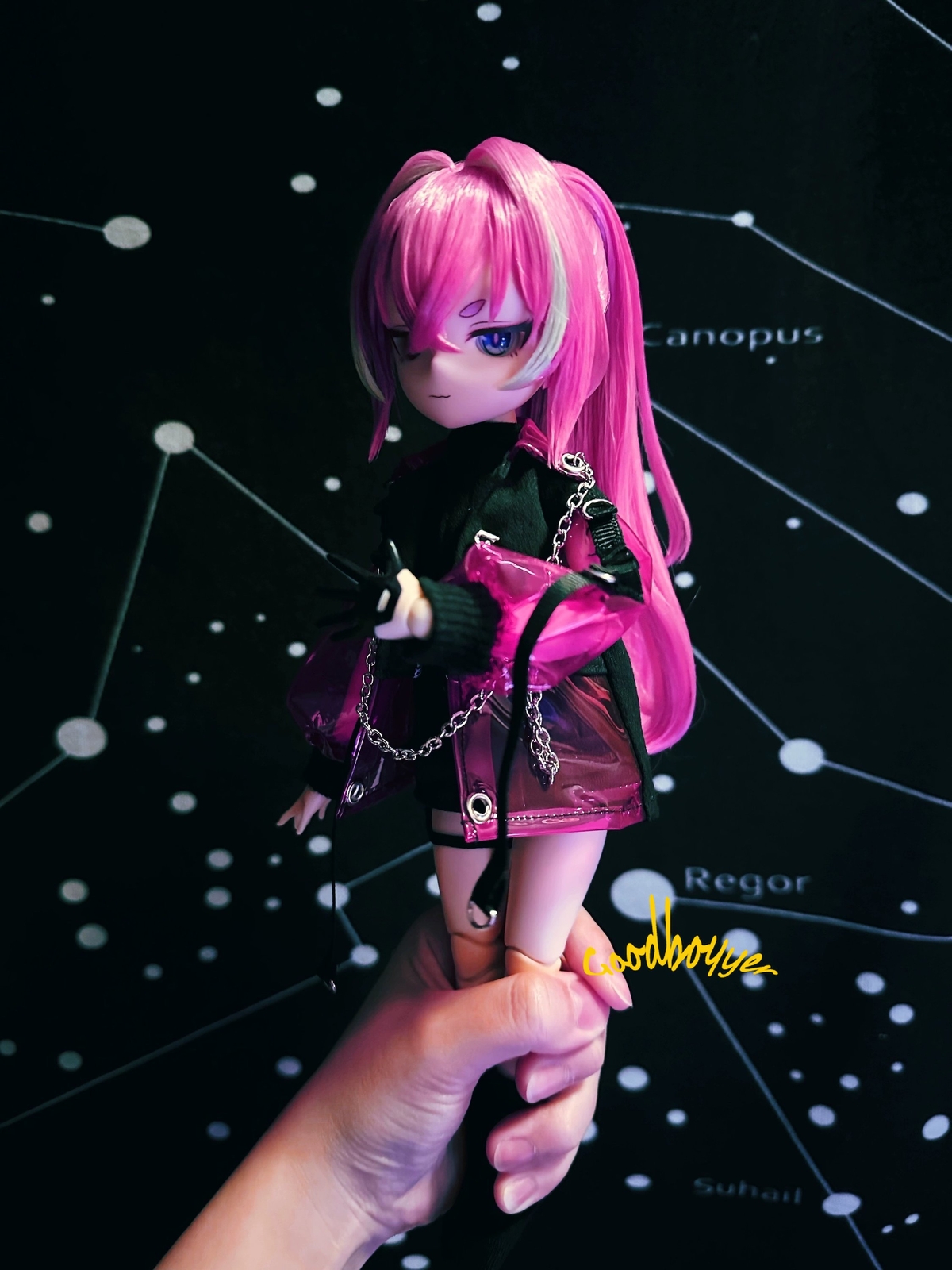 1/6 1/4 1/3 Uncle ID BJD PUNK Clothes Spliced Jacket+Crop Vest+Shorts ...