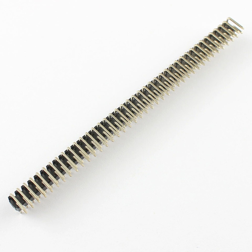 20Pcs 2mm 2.0mm Pitch 2x40 Pin 80 Pin Double Row Right Angle Male ...