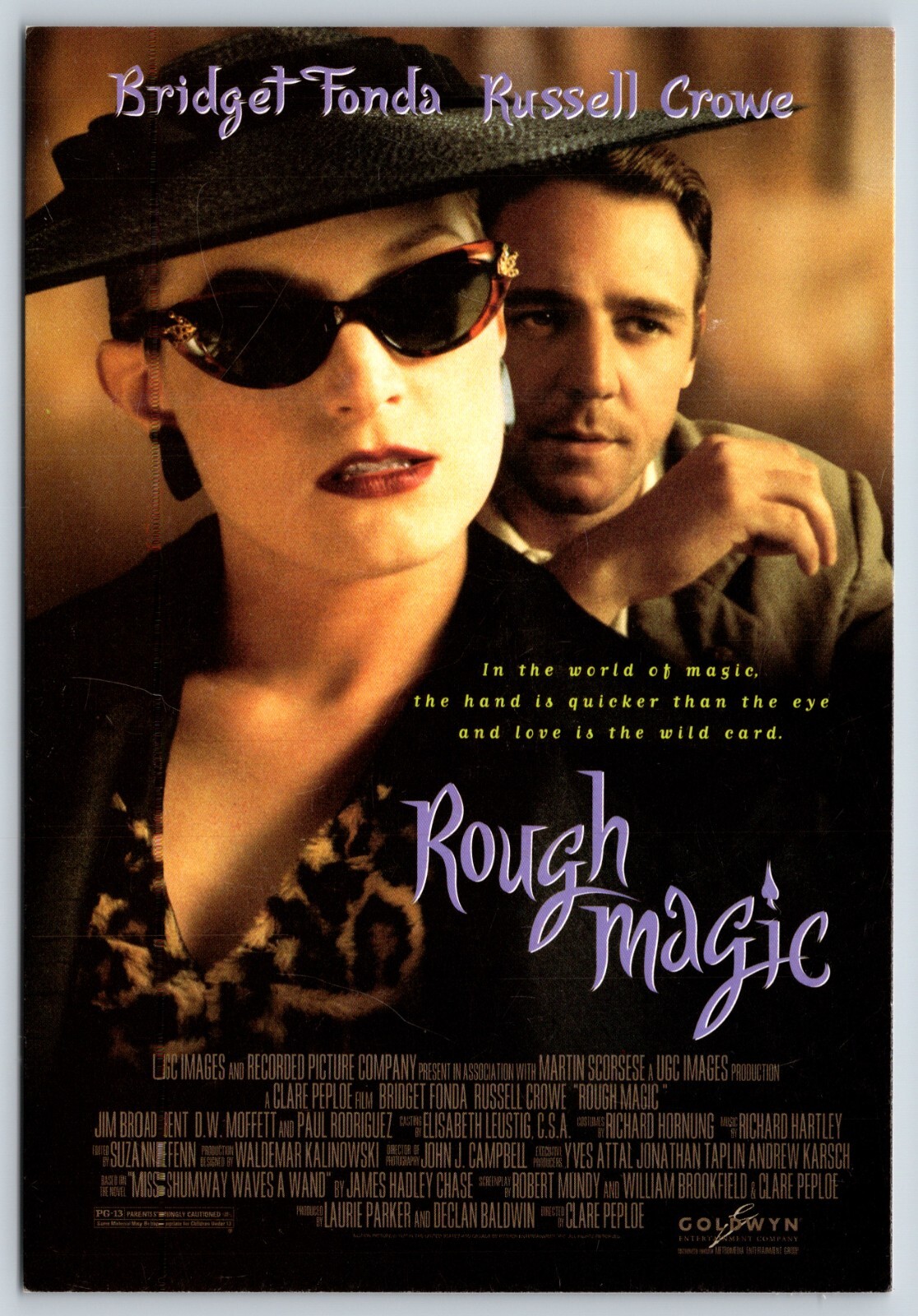 Promo Postcard Rough Magic Bridget Fonda Russell Crowe D2 | eBay